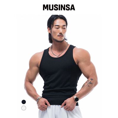 PHYSICAL GARMENTS P2447 切割罗纹修身无袖衫 [韩国官网直邮进口