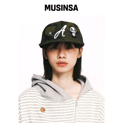 THEMUSEUMVISITOR 熊猫刺绣迷彩帽 MUSINSA韩国官网直邮进口