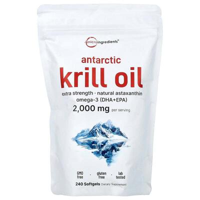 Micro Ingredients,南极磷虾油，240 粒软胶囊