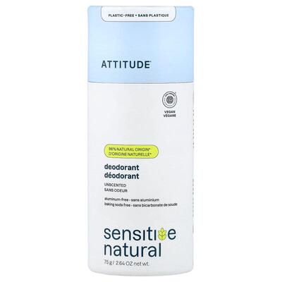 爱的态度,Sensitive Natural, Deodorant, Unscented, 2.64 oz (7