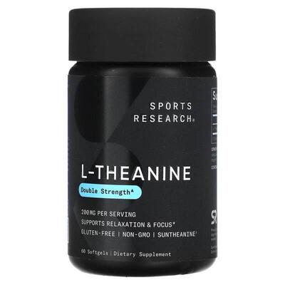 SportsResearch双倍功效L-茶氨酸舒缓焦虑紧张专注大脑健康