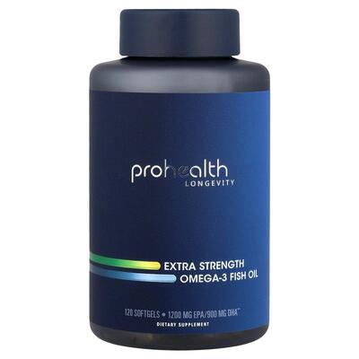 ProHealth Longevity,Omega-3 鱼油，120 粒软胶囊（每粒软胶囊 1