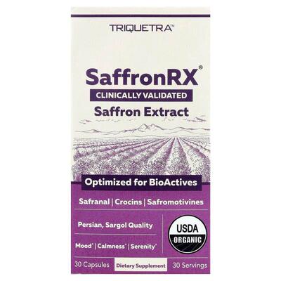 Triquetra Health,SaffronRX®, Saffron Extract, 30 Capsules