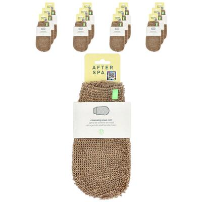AfterSpa,Cleansing Sisal Mitt, 12 Mitts