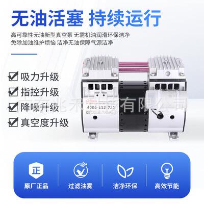 荣格KB-140V 无油真空泵静音实验室小型工业用负压泵气泵抽真空机