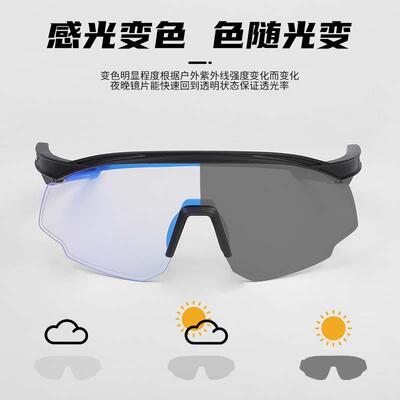 ESLNF自行车骑行眼镜公路车变色太阳镜户偏光眼镜山地车防风镜