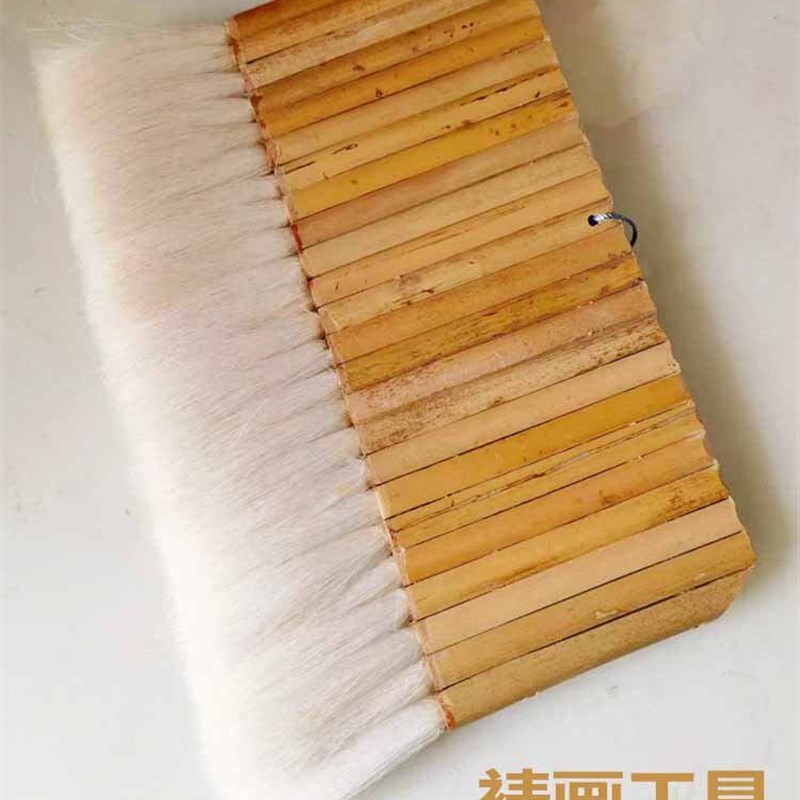 新型手工安装绘画工具毛排刷中国画排刷安装用品膏状软毛颜料小排