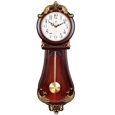 北极星钟表挂钟客厅家用创意时尚欧式挂表新中式摆钟石英钟中国风