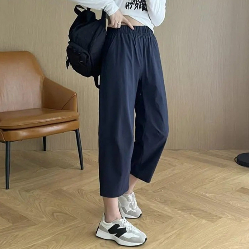 轻薄速干运动裤女夏季新款流行新款九分遛弯裤