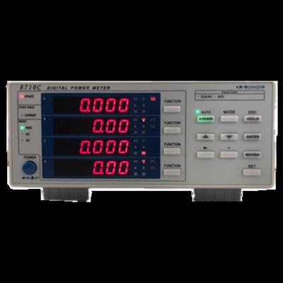青岛青智 8710C 单相电参数台式表 0.2级 600V 40A功率计/电量仪