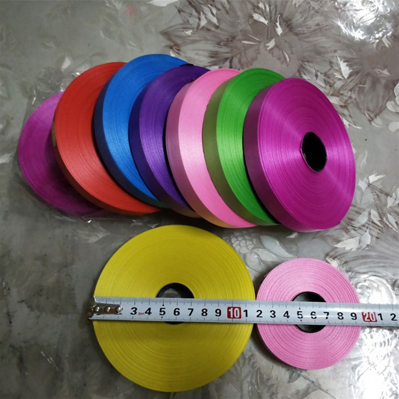 手工折风铃大卷彩带DIY材料彩色生日装饰气球扎带绑绳卷塑料丝带