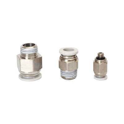 快速螺纹接头M6M8M10M12M16M20*2/0.75/1.0/1.25模具公制牙PC直通