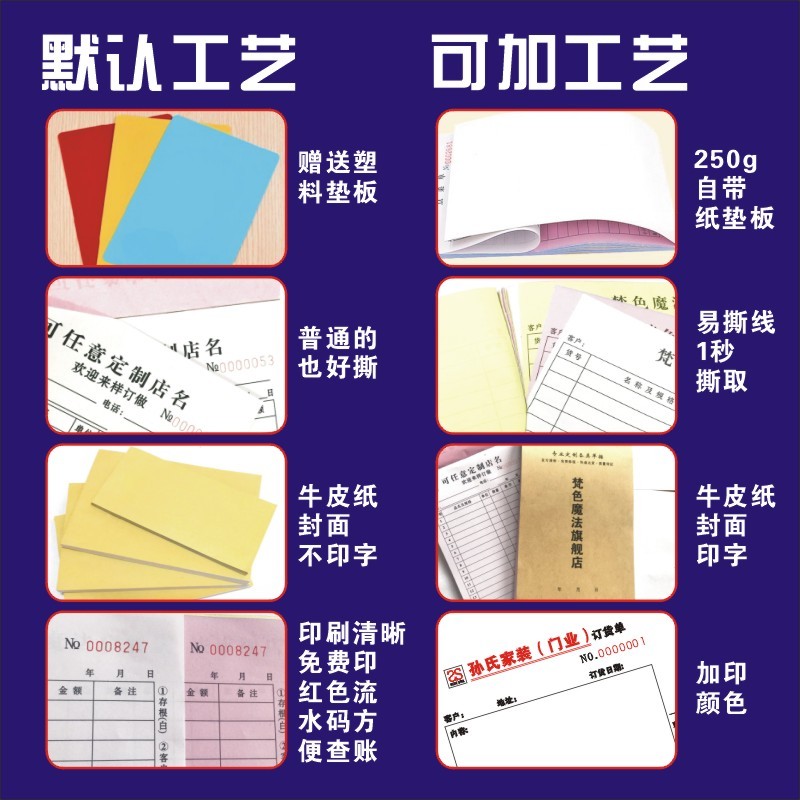 眼镜配镜单定做二联销货清单销售凭证票据眼镜店验光处方单三联检