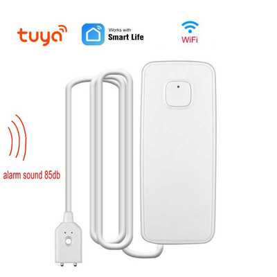 涂鸦智能水浸传感器wifi漏水探测器tuya智能家居远程水位报警器