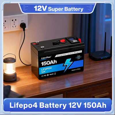 12V 150Ah 磷酸铁锂（LiFePO4）电池 内置 BMS