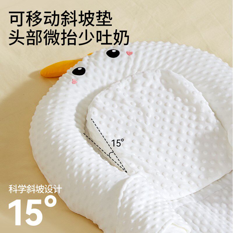 床中床婴儿新生儿躺睡神器安抚斜坡枕二合一宝宝哄睡拍打防吐奶垫