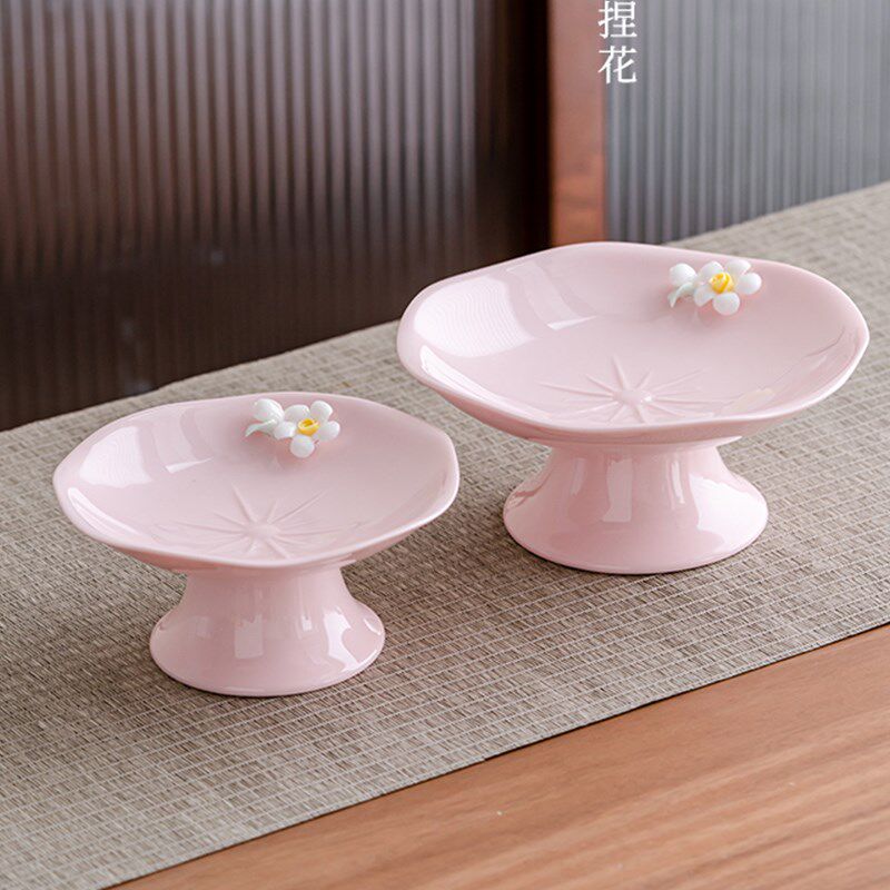 女士茶具精美茶点盘果盘食材碟餐碟火锅碟餐盘骨碟围炉煮茶盘餐盘