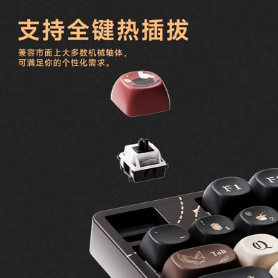 AKKO 5108B Plus 诡秘之主机械键盘有线蓝牙键盘电竞游戏办公专用
