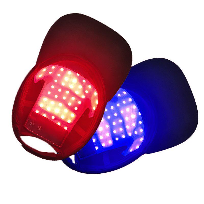 led养发帽无线生发帽fpc三波段光谱红蓝光护发仪红外线密发仪器