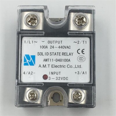 可控硅模块直流控制交流单相固态继电器 AMT11-D48100A SSR-100DA