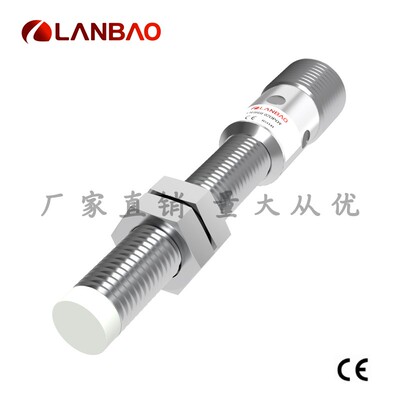 上海兰宝LR08BN02DNO-E2电感传感器2mm非埋M12连接器金属接近开关