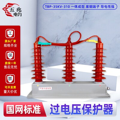 三柱35KV高压三相组合式过电压保护器TBP-35KV-310组合式避雷器