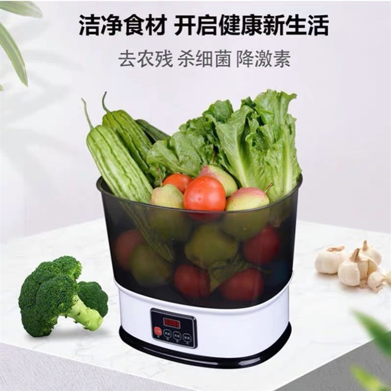 果蔬清洗机家用水果蔬菜解毒去农残除菌净化机自动臭氧杀菌消毒机