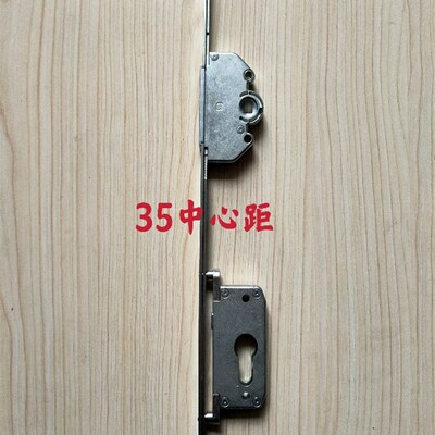 坚朗KINLONG塑钢入户门带钥匙传动器锁总成拉手锁芯老式塑料门锁