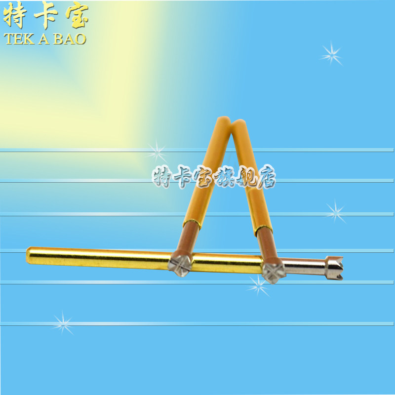 测试针P125-Q2(4脚梅花头型)2.0mm测试针探针弹簧针100只