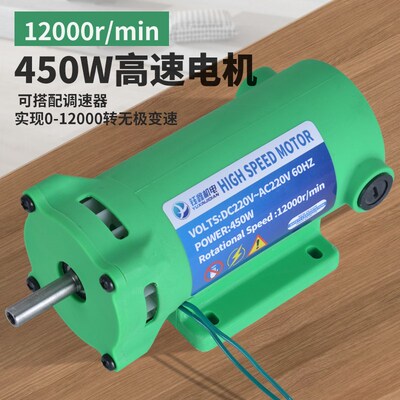 220v电机 450w交流电机  dc220V直流马达 大功率高速