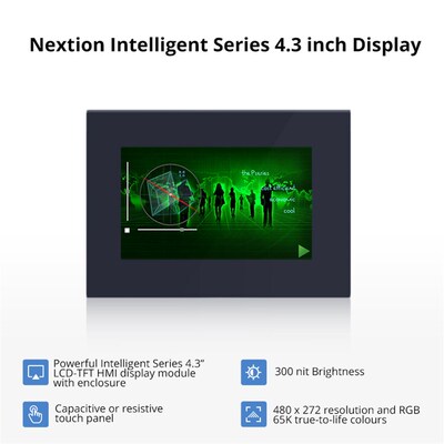 Nextion 4.3寸带壳电容屏/电阻屏 NX4827P043-011C-Y 011R-Y
