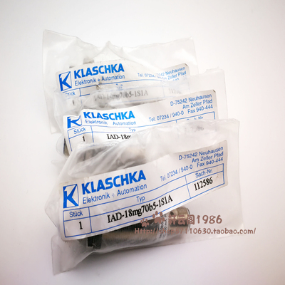 低价出售原装正品德国KLASCHKA接近开关传感器IAD-18mg70b5-1S1A