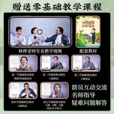 tng陶笛 12孔AC调初学者专业演奏型乐器小学生专用十二孔中音C调