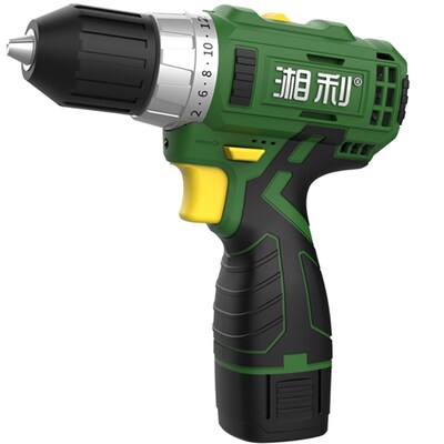 湘利无刷电钻16V工业级大扭力充电式锂电手钻家用电动螺丝刀90012