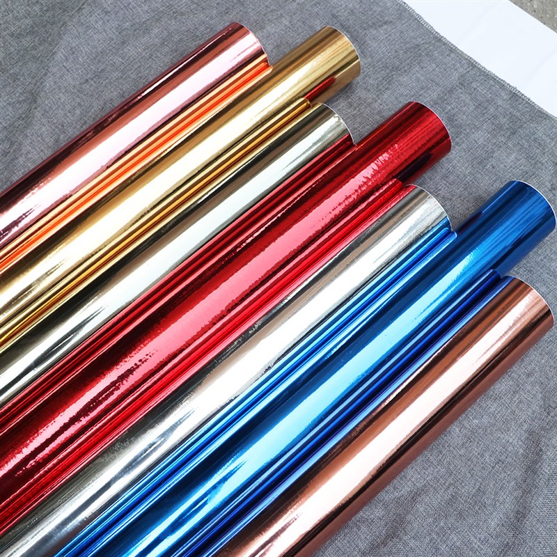广告刻字纸自粘金银即时贴红蓝色贴纸金属贴膜镜面纸电梯家俱装饰