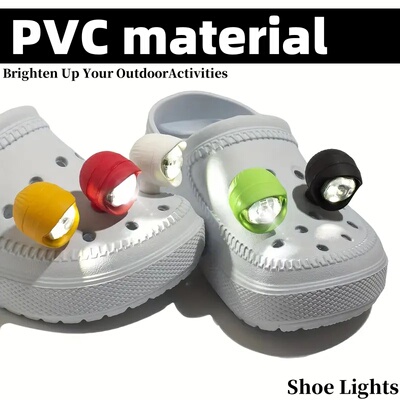 洞洞鞋灯探照灯照明灯鞋配件远足露营鞋灯Headlights for Croc