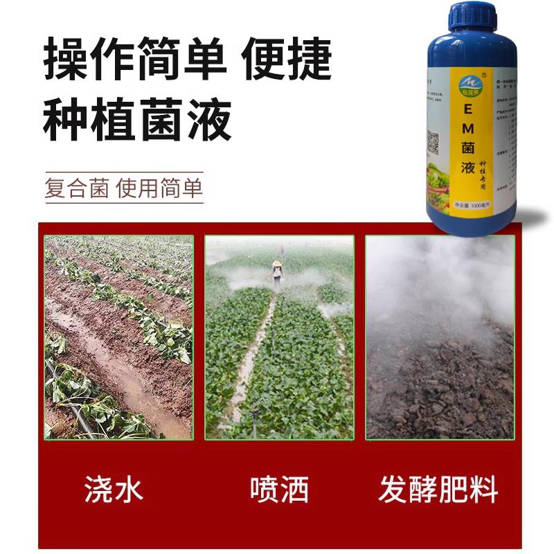 种植em菌原液生根壮苗蔬菜花卉植物专用酵素益生菌堆肥发酵剂厨余