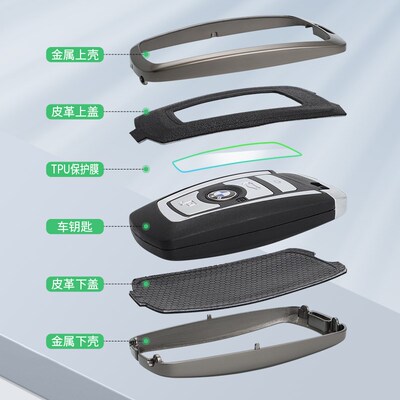 适用宝马钥匙套5系3系老款gt320Li车1系x3三x4五x5扣530包525li壳