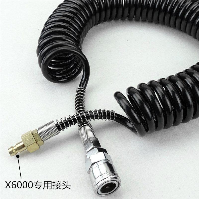 德龙X6000专用货车取气接头吹尘枪套装高压防爆软管伸缩螺旋气管