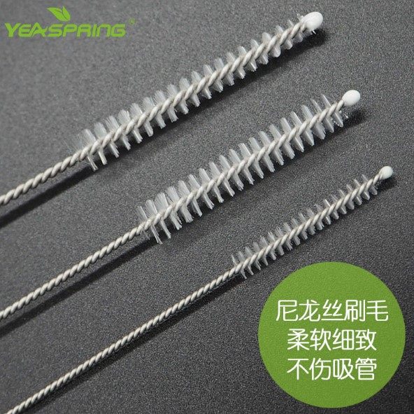 婴儿奶瓶吸管刷子清洁尼龙刷宝宝水杯水壶吸管杯刷细长小毛刷清洗