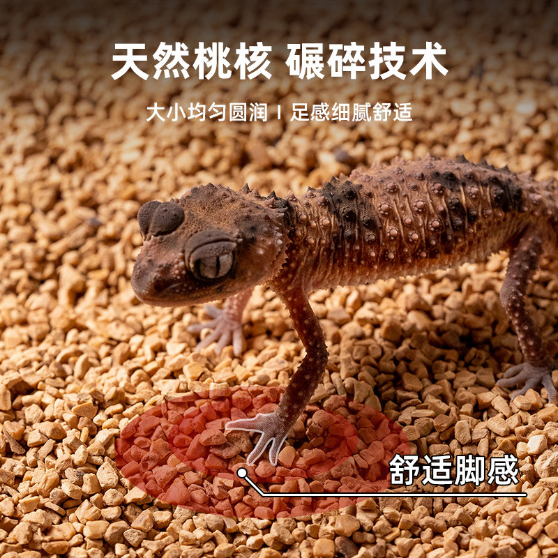 爬宠天然核桃砂垫料装饰无尘陆龟蜥蜴守宫垫材爬虫饲养箱除臭吸湿