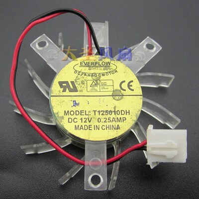 EVERFLOW/鑫贺 T125010DH 显卡风扇 12V 0.25A