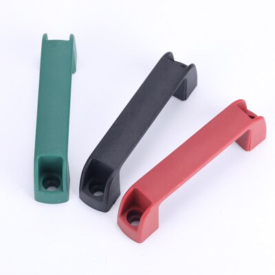 黑色尼龙方形拉手电箱机柜门把手XAB41工具箱设备柜塑料明装提手