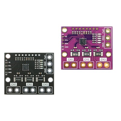 MCU-3221 INA3221 三路 低侧/高侧 I2C 输出 电流/功率监控器