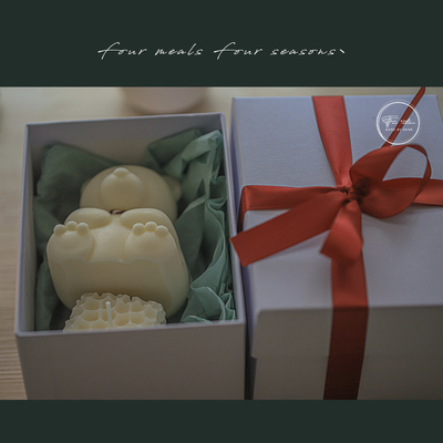 《小熊吃蜂蜜》fourmealsfourseasons香薰蜡烛生日派对伴手礼物盒