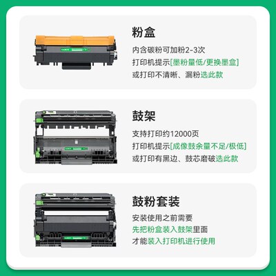 适用兄弟MFC-L2710dw硒鼓DCP-L2530DW L2550DN墨粉盒TN2410/2420