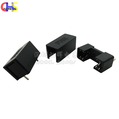 PCB焊板安装 5x20MM双卡保险丝座 5*20 250V 10A保险管+底座+上盖