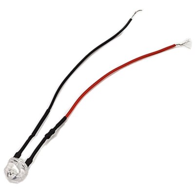 LED草帽灯8MM发光二极管F8带线 3V5V6V12V24V48V电源灯车载指示灯
