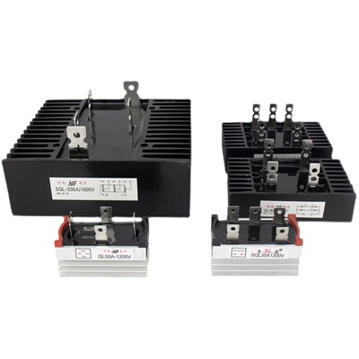 柴油发电机配件单相三相50A-1200V SQLF50A整流器QLF50A整流桥组