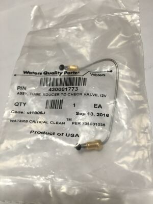 Waters沃特斯不锈钢连接管430001773 XDUCER TO CHECK VALVE,i2V
